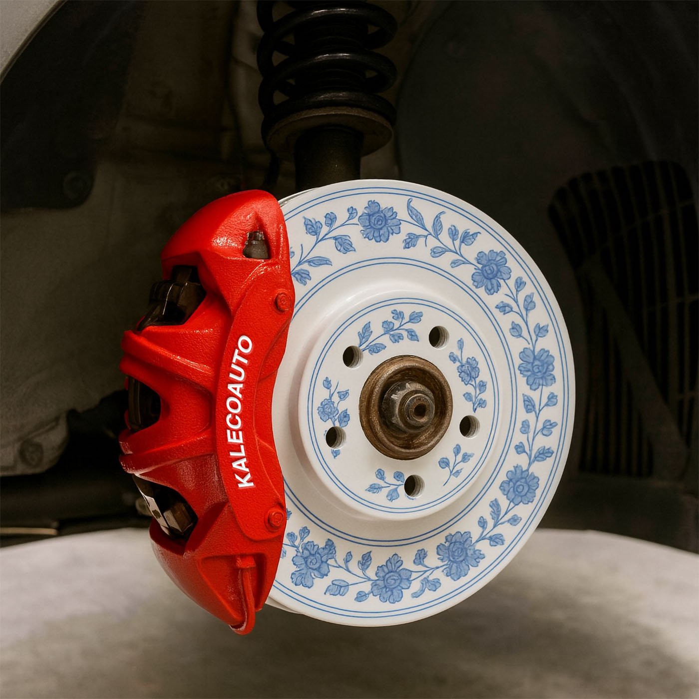 Porcelain Brakes: Hand-Painted Fine Ceramic Brakes - KaleCoAuto